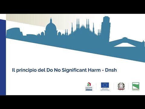 Il principio del Do No Significant Harm - Dnsh per i beneficiari dei ...